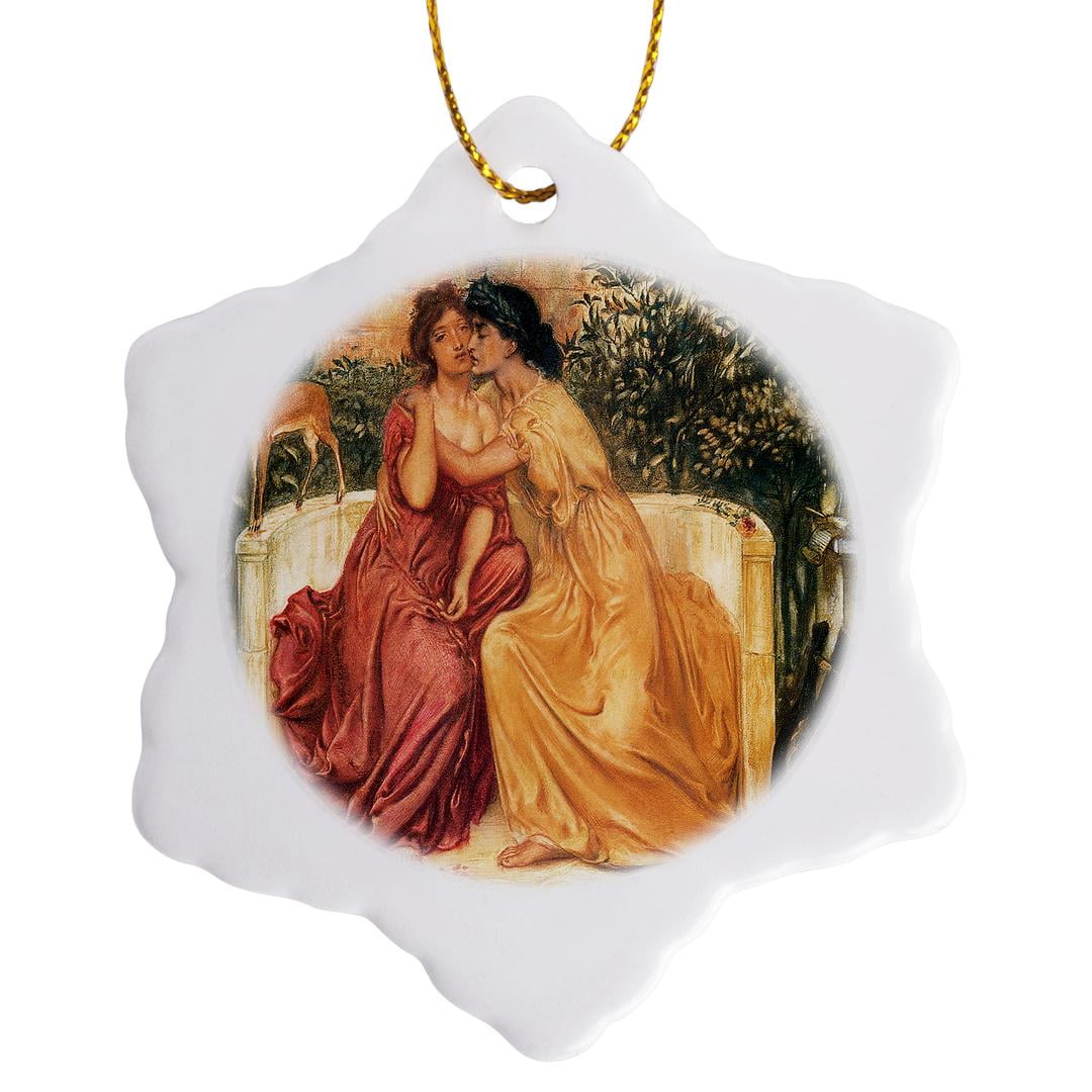 Sappho And Erinna In A Garden At Mitylene By Simeon Solomon, 3 inch ...