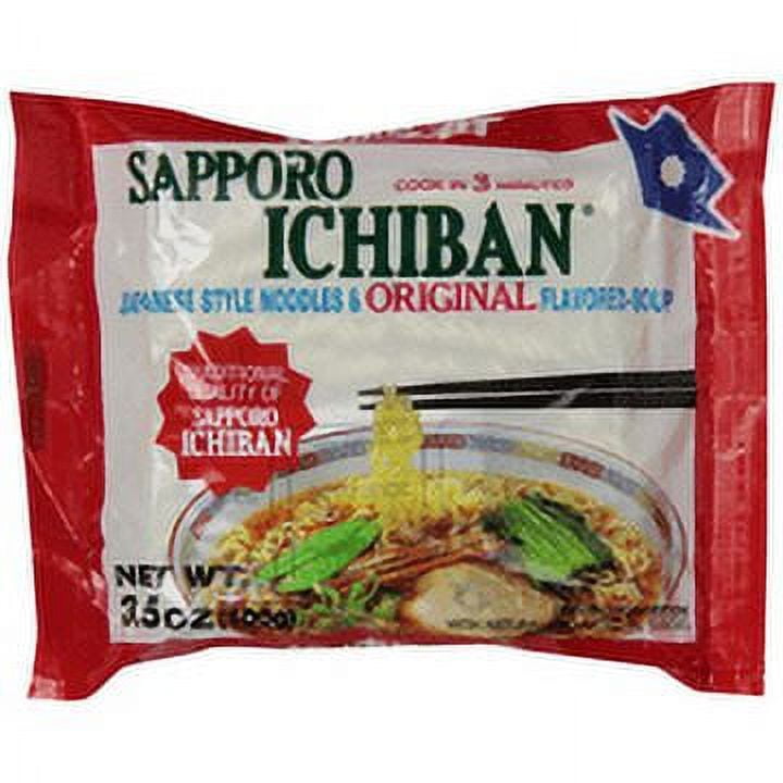 Sapporo Ichiban Japanese Original Instant Noodles, 3.5 Ounce Bag (Case ...
