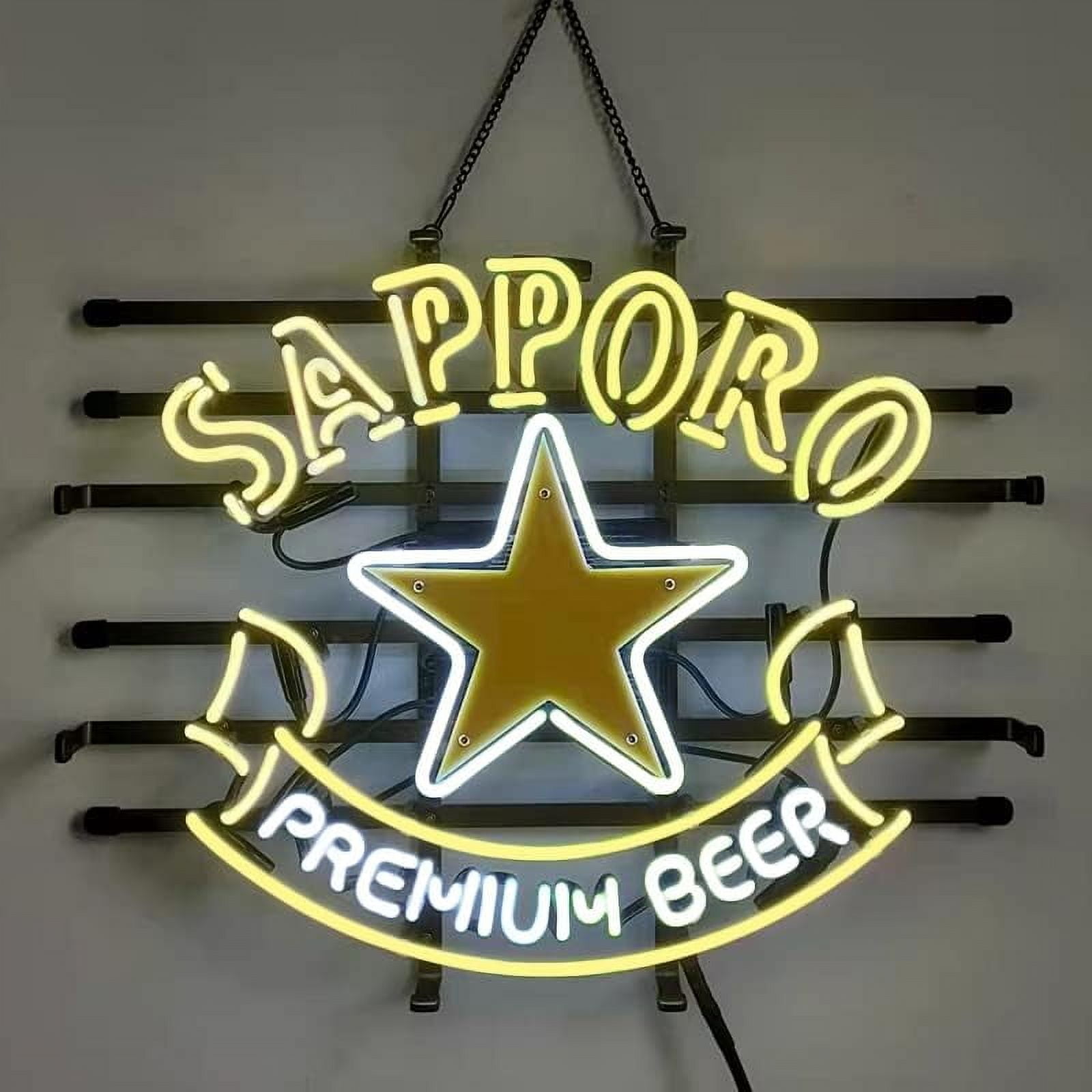 Sapporo Neon Beer Sign, Neon Bar Signs, Handmade Real Glass Neon Tube ...