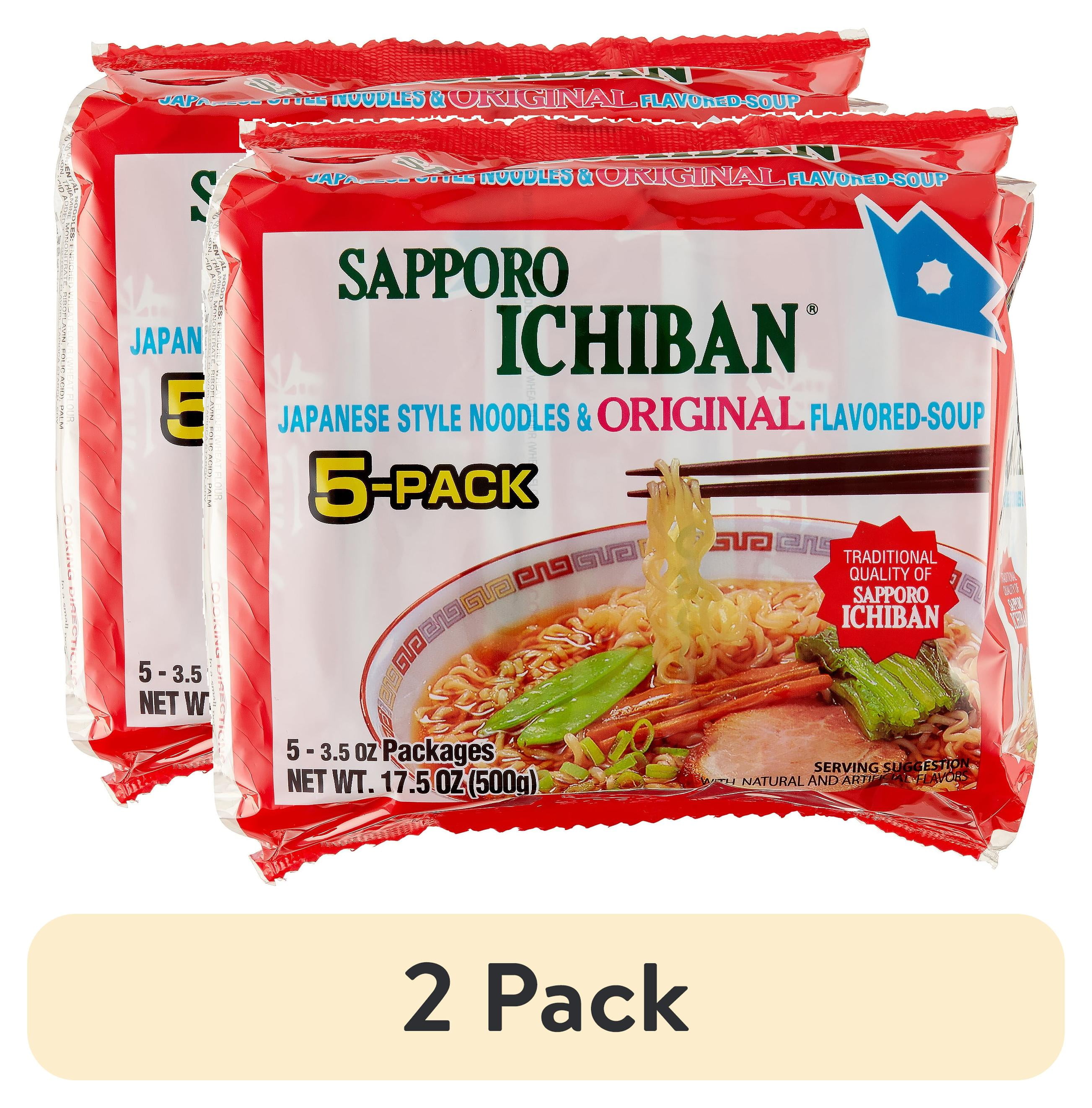 (2 pack) Sapporo ichiban Original Flavored Soup Japanese Style Noodles ...