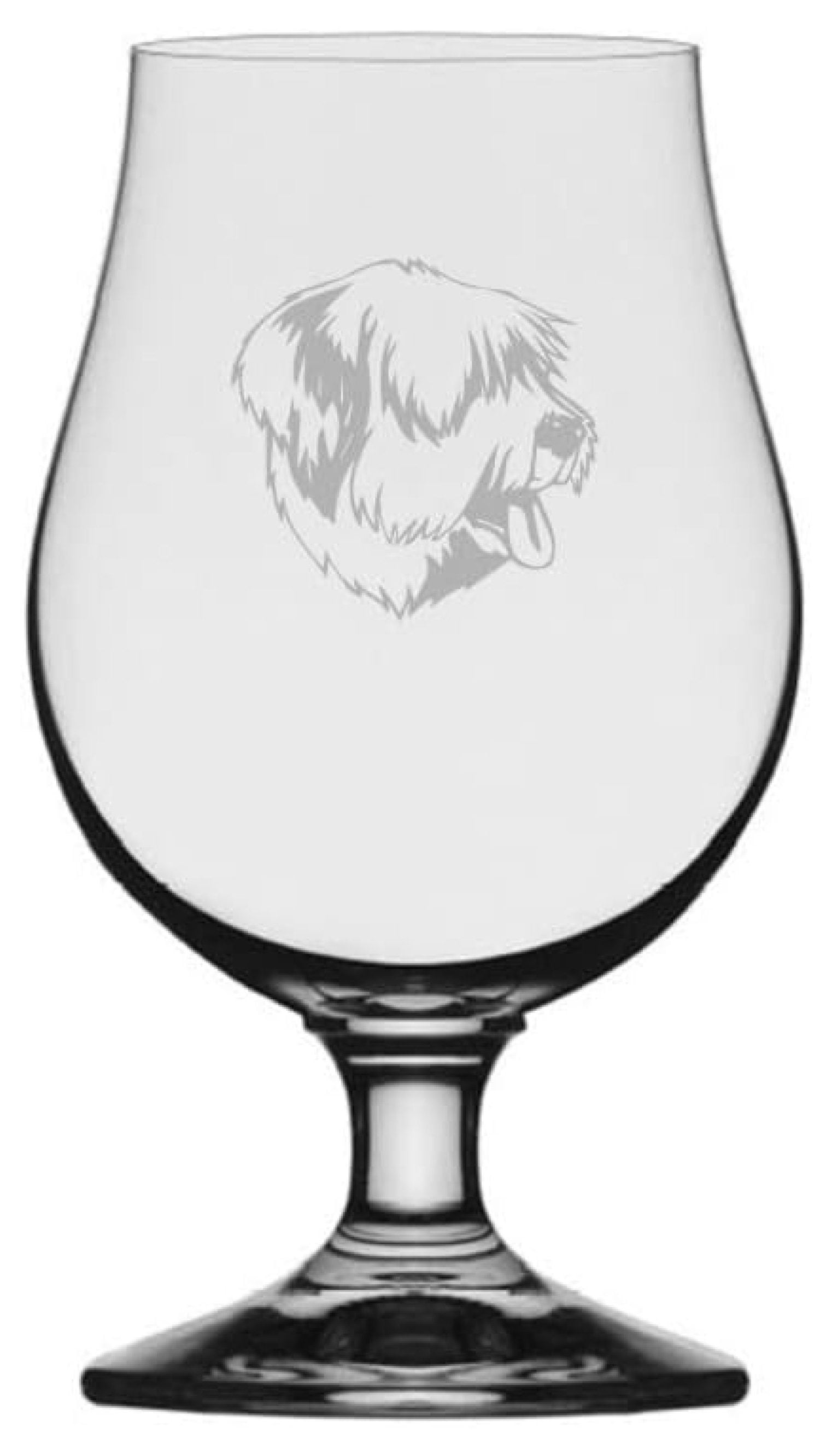 Sapsali Dog Themed Etched 13.25oz Iona Beer Glass - Walmart.com