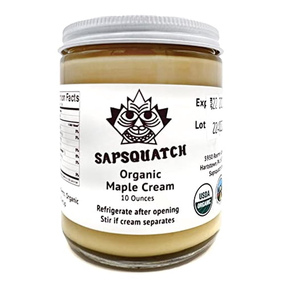 Sapsquatch Organic Maple Cream GGA1 - 10 Ounces - Pure Maple Cream ...