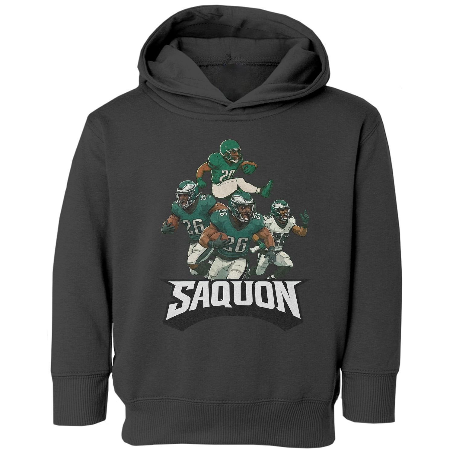 Saquon Animated Collage Football Tribute - Phila Fans Toddler Hooded ...