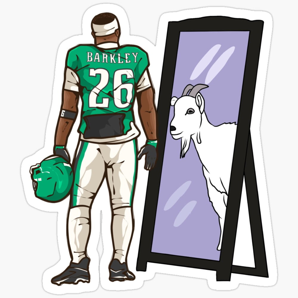 Saquon Barkley Mirror Goat Sticker Phone Decal Water Bottle Stickers ...