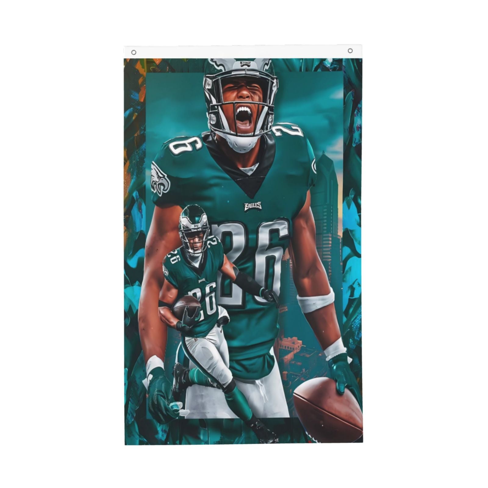 Saquon Barkley Player Flags American Football Double-Sided Cheering ...