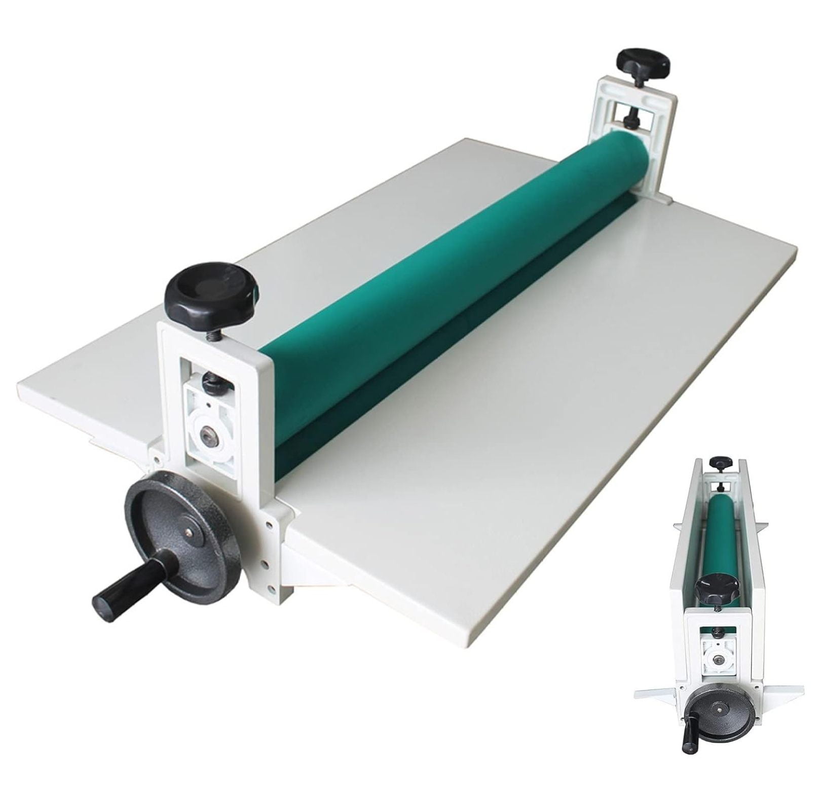 SarCQg 14 Inch Cold Laminator Machine Hand Crank Pressure Cold Roll ...