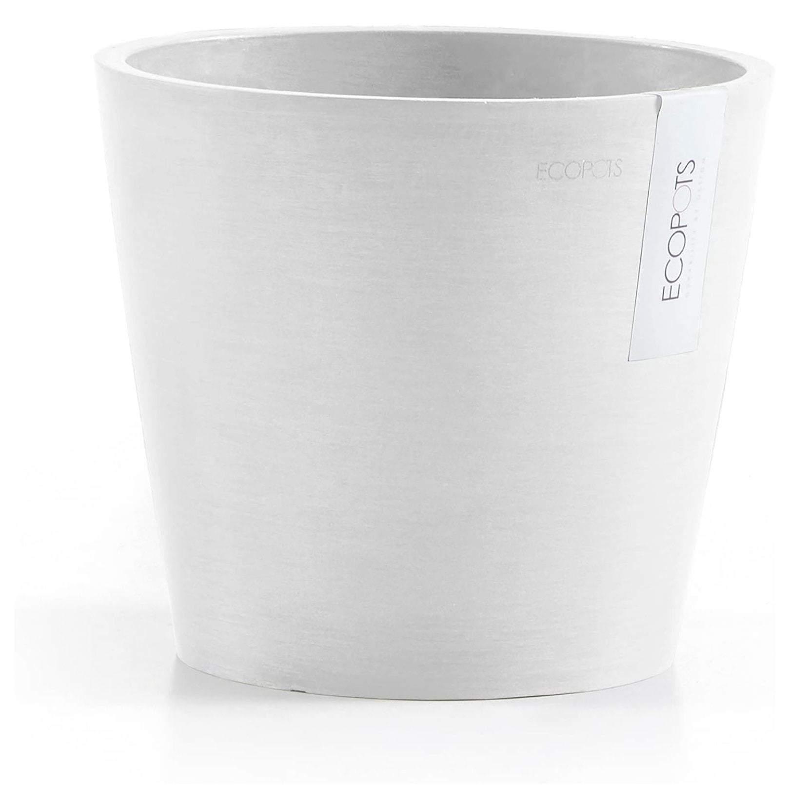 SarCQg Amsterdam Modern Round Recycled Plastic Planter Flower Pot w ...