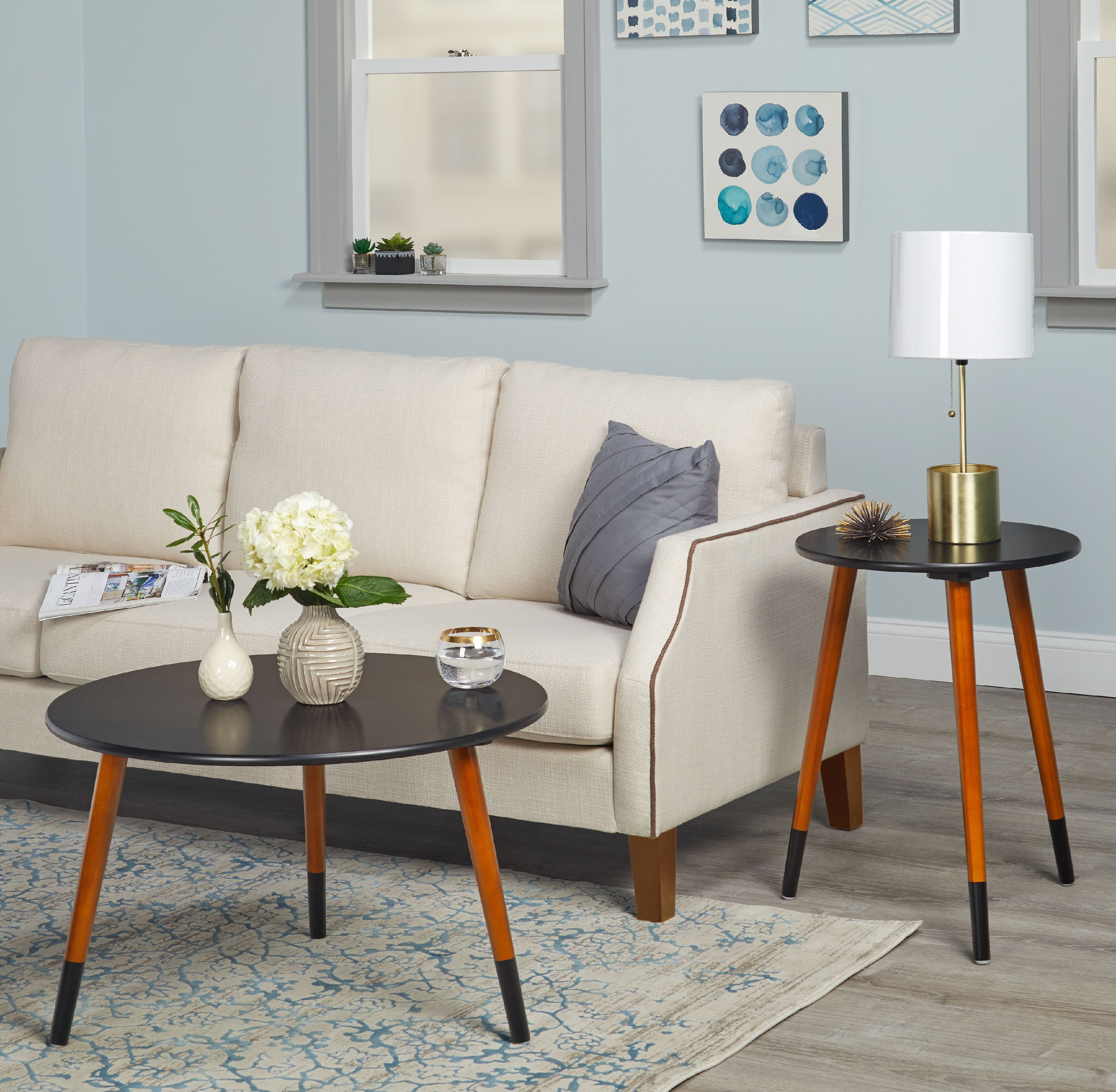 Free Shipping! Online Sara Midcentury End Table, Multiple Colors, Round ...