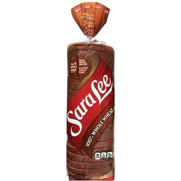 Sara Lee 100% Whole Wheat Bread Loaf, 20 oz, 22 Count - Walmart.com