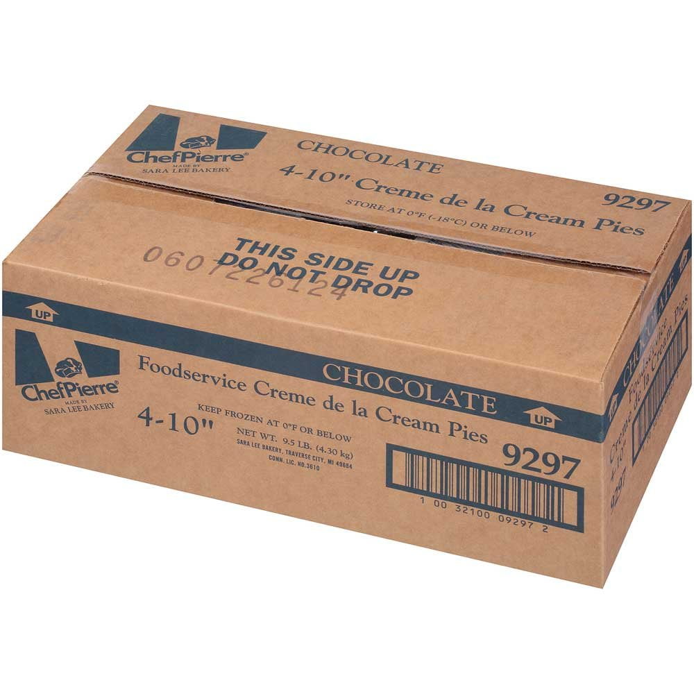 Sara Lee Chef Pierre Chocolate Creme de la Cream Pie, 10 inch -- 4 per ...