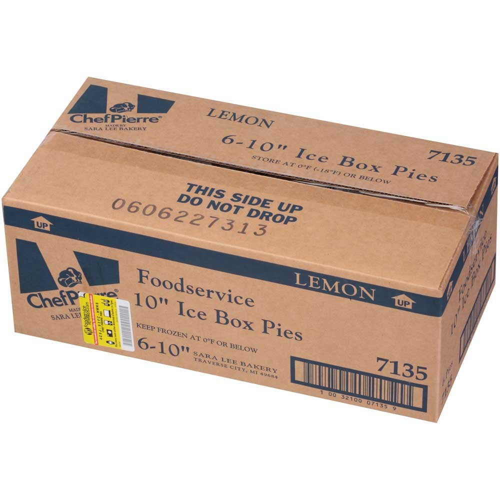 Sara Lee Chef Pierre Lemon Icebox Condensed Pie, 10 inch -- 6 per case ...