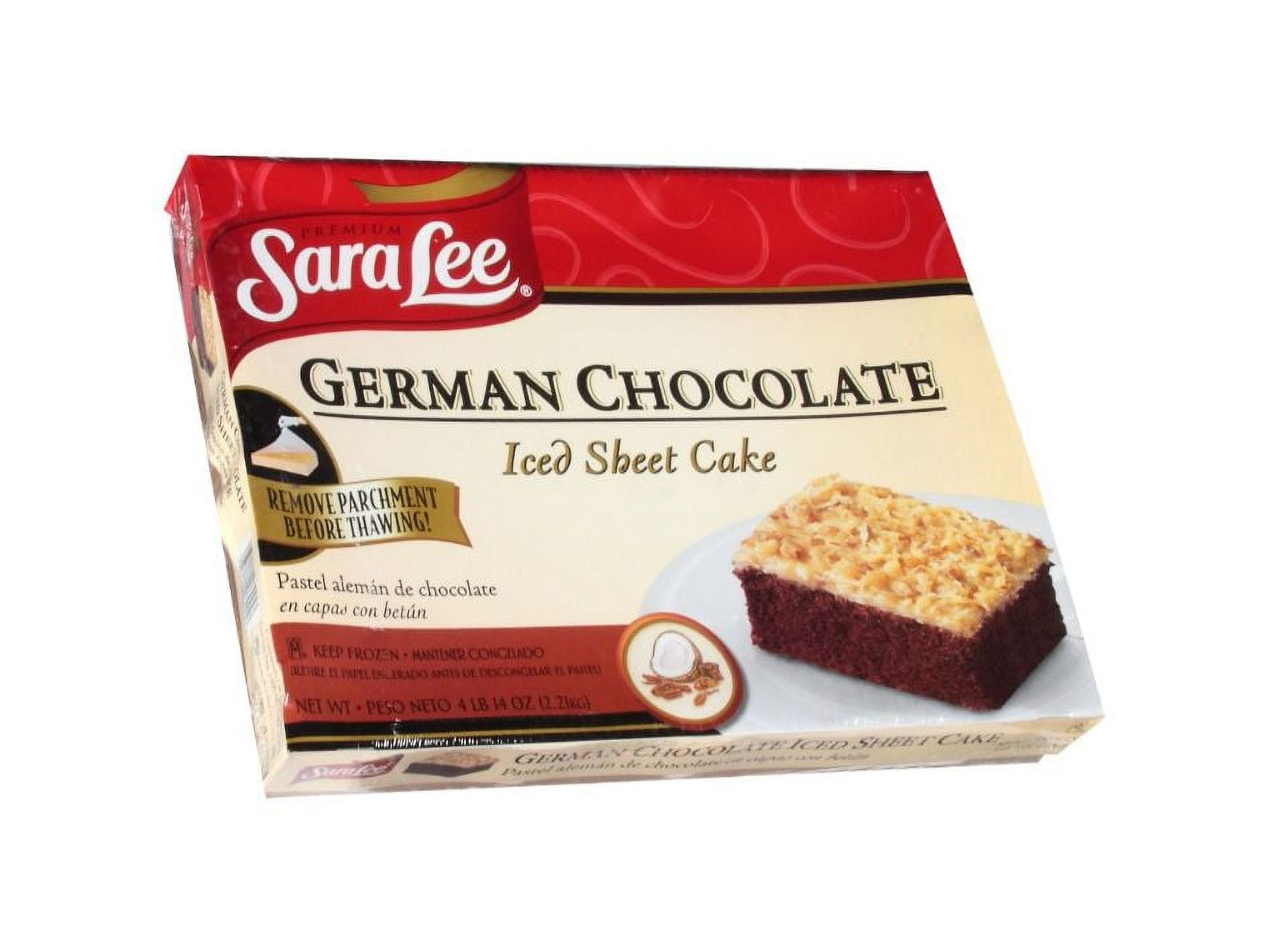 Sara Lee German Chocolate Iced Sheet Cake 12 x 16inch 75oz (PACK OF 4 ...
