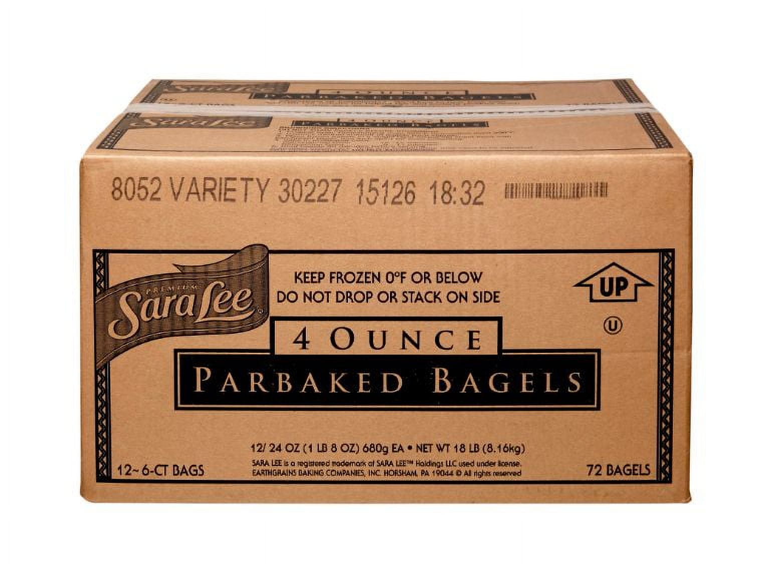 Sara Lee Par Baked Bagel - Variety Pack , 24 Ounce - 12 bags per case ...