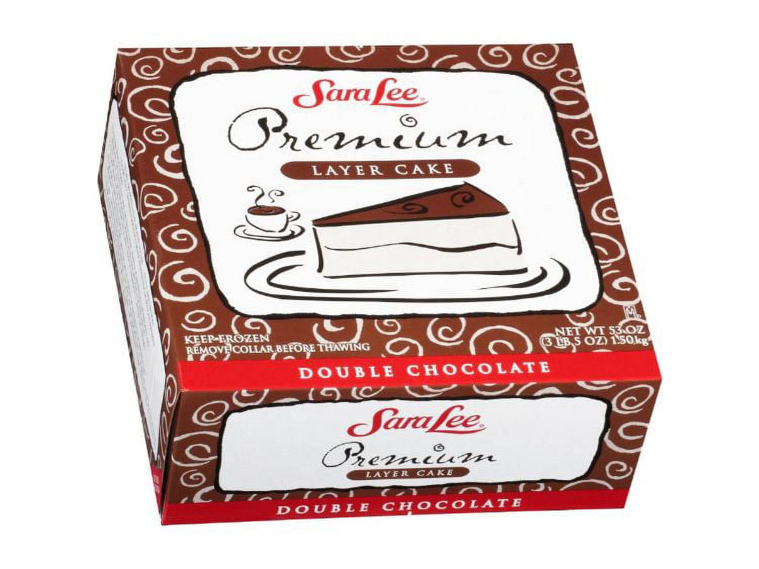Sara Lee Premium Double Chocolate Layer Cake 9inch 3.312lbs (PACK OF 4 ...