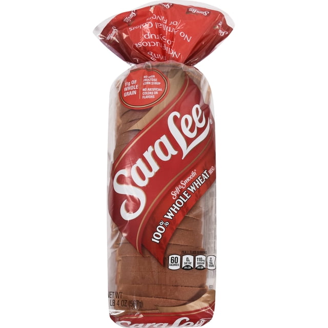 Sara Lee Soft & Smooth 100% Whole Wheat Bread, Made with Whole Grains ...