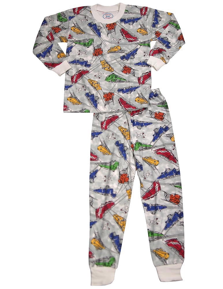 Sara's Prints Baby Infant Boy's Long Sleeve Pajama Set Cozy 2-Piece ...