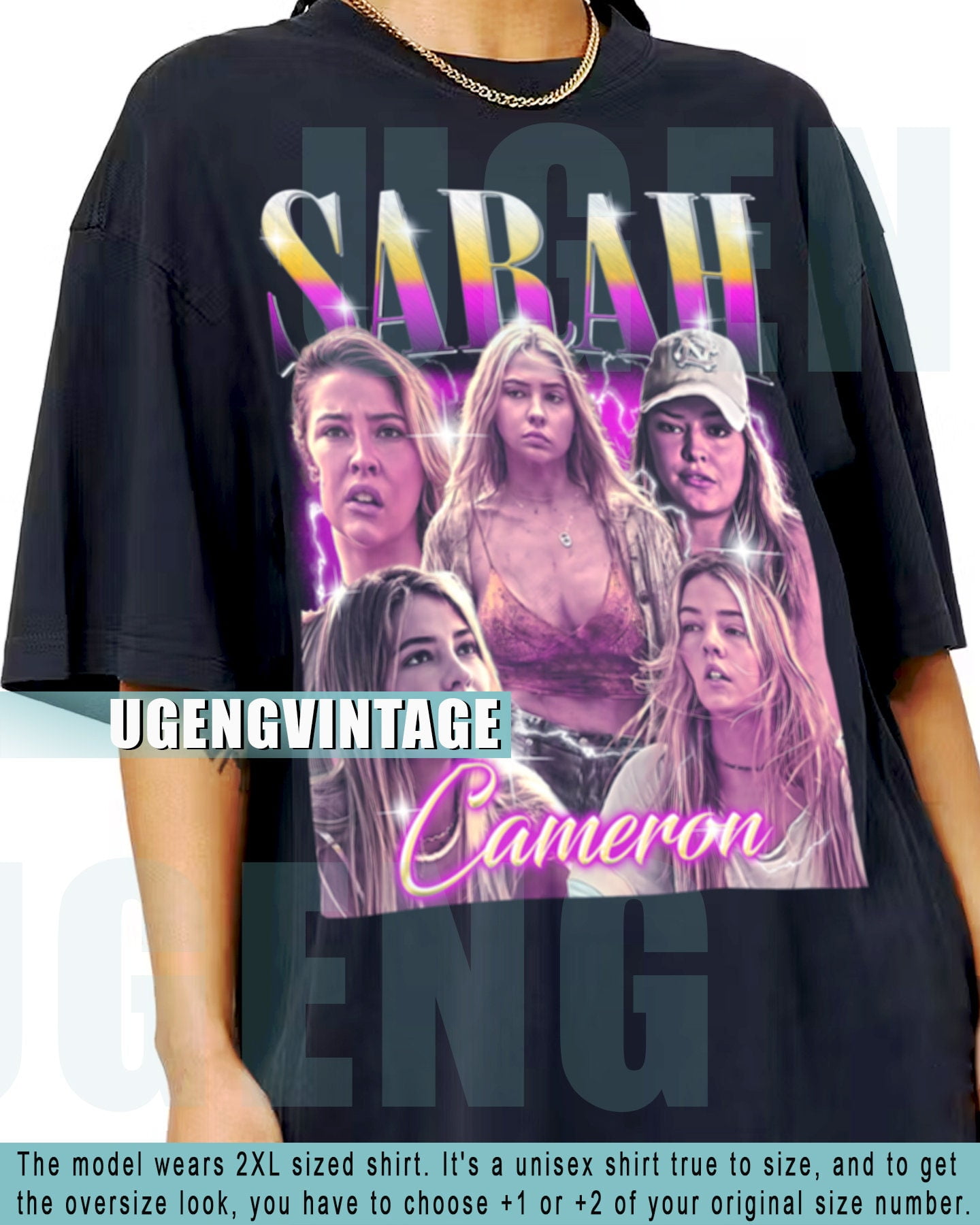 Sarah Cameron Shirt Unisex Tees Vintage Sarah Cameron T-Shirt Homage ...