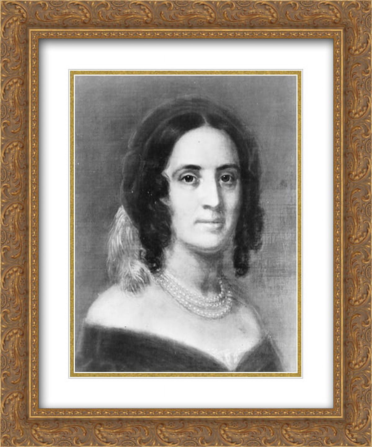 Sarah Childress Polk, wife of President J.K. Polk 20x24 Double Matted ...