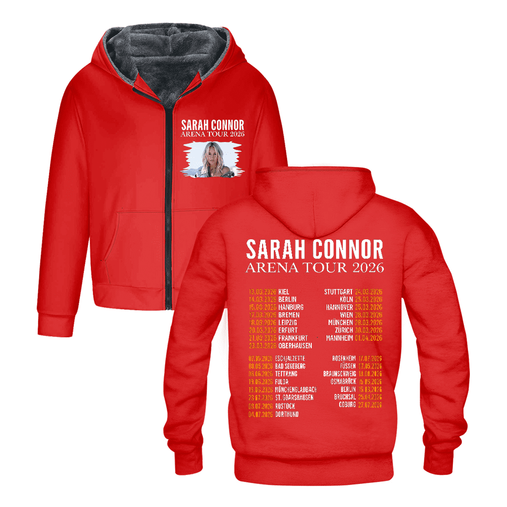 Sarah Connor Merch Arena Tour Zipper hooded cotton jacket Fashion ...