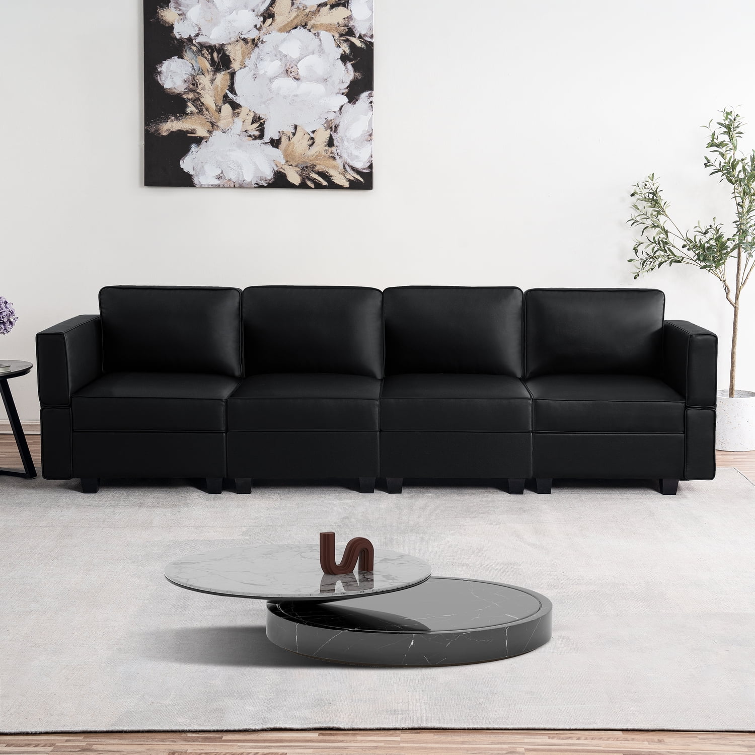 Sarah Modular Sofa Couch with Storage Seats Sectional Sofa Air Leather ...