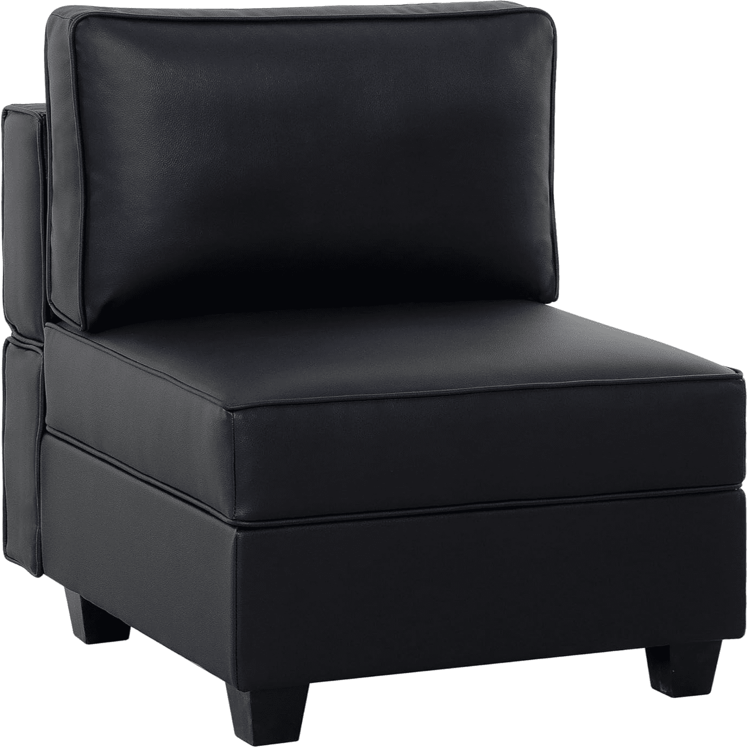 Sarah Modular Sofa Middle Module with Storage Accent Armless Chair for ...