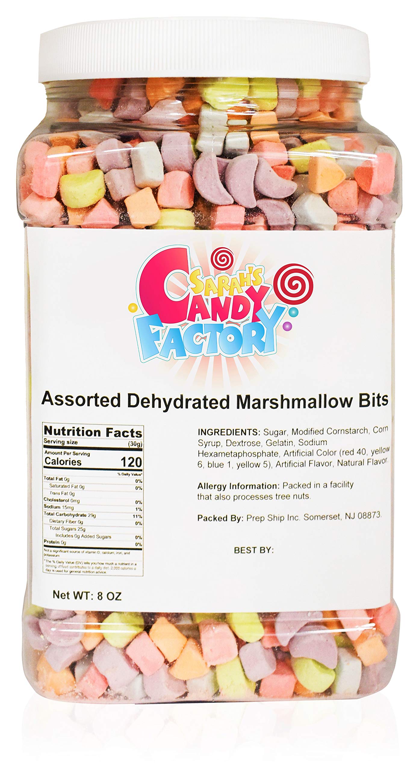 Sarah's Candy Factory Assorted DEF29 Dehydrated Marshmallow Bits in Jar ...