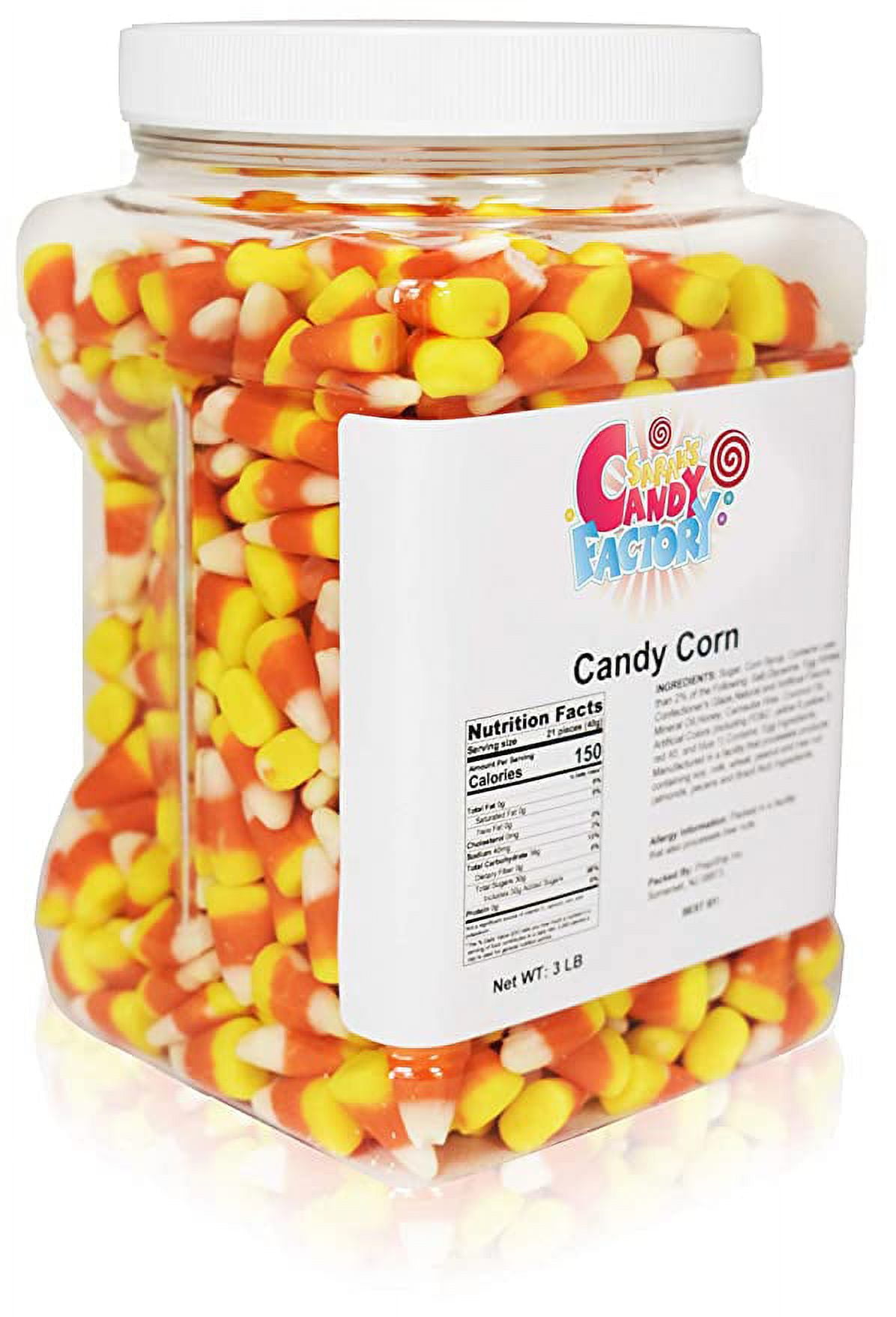 Sarah's Candy Factory Candy Corn, Assorted Flavors, Resealable 3 Lbs ...