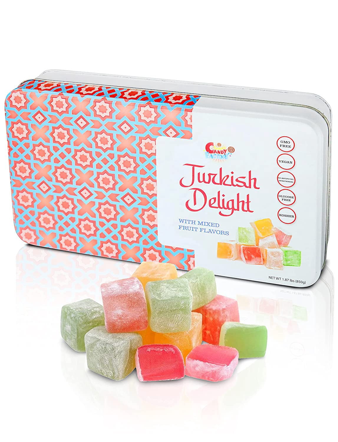 Sarah's Candy Factory, Turkish BDF32 Delight with Assorted Fruit ...