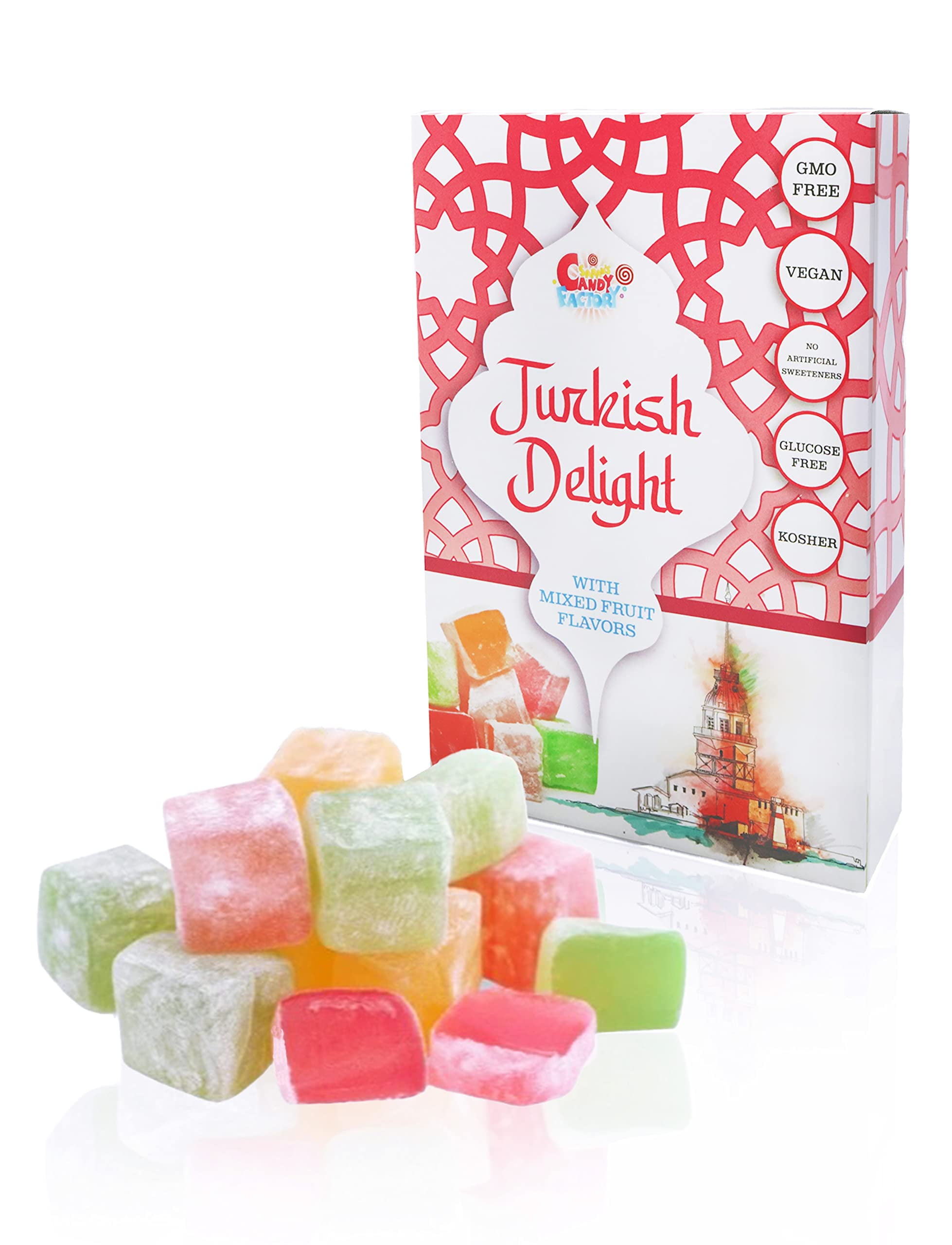 Sarah's Candy Factory Turkish MFF30 Delight with Assorted Fruit Flavors ...