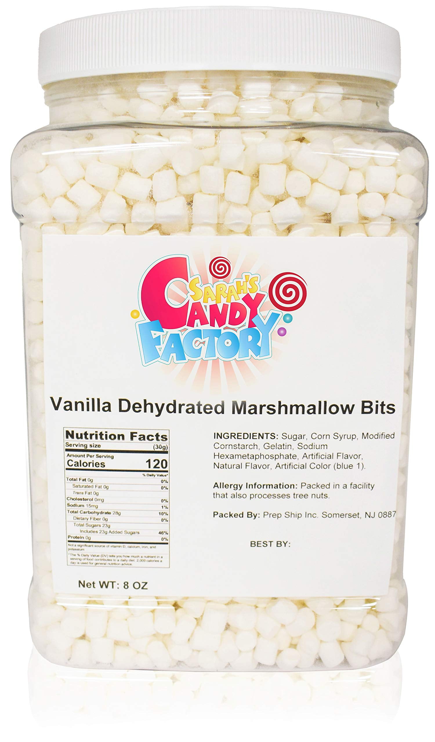 Sarah's Candy Factory Vanilla DEF29 Mini Dehydrated Marshmallow Bits in ...