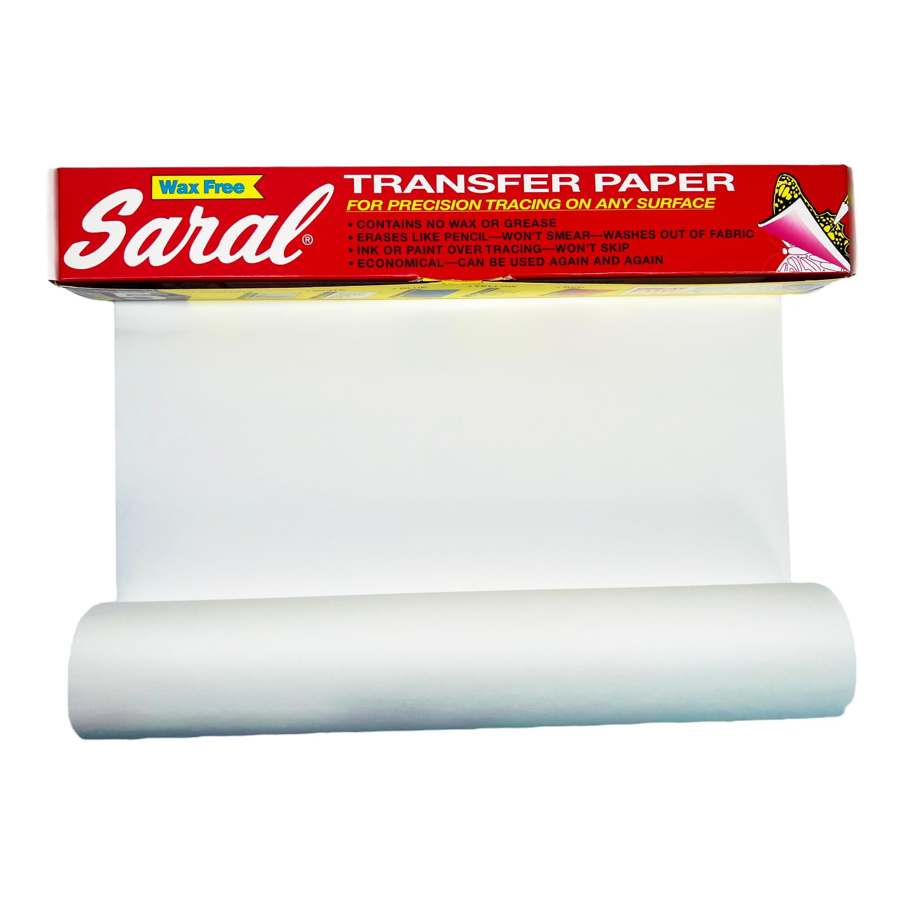 Saral Paper Corp Wax JKF25 Free Transfer Paper - White - 12 inches x 12 ...