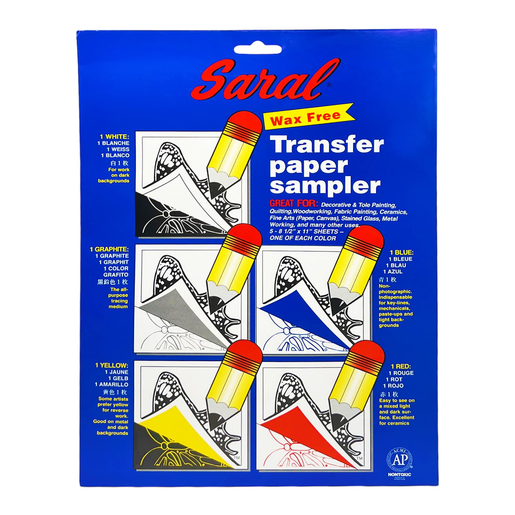 Saral Paper Corp Wax RRF12 Free Transfer Tracking Paper Sampler Pack ...