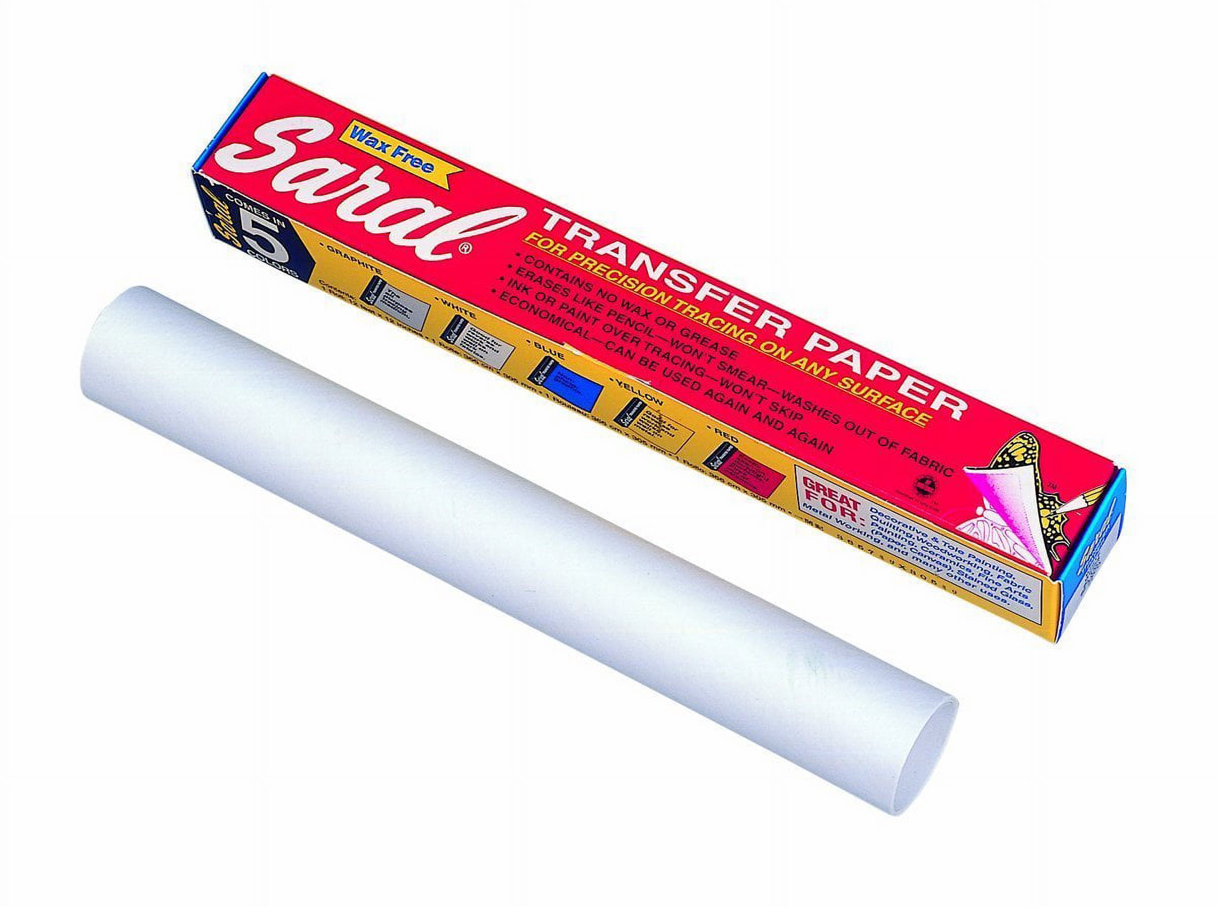 Saral Wax Free Transfer Paper - White - 12 inches x 12 foot Roll ...
