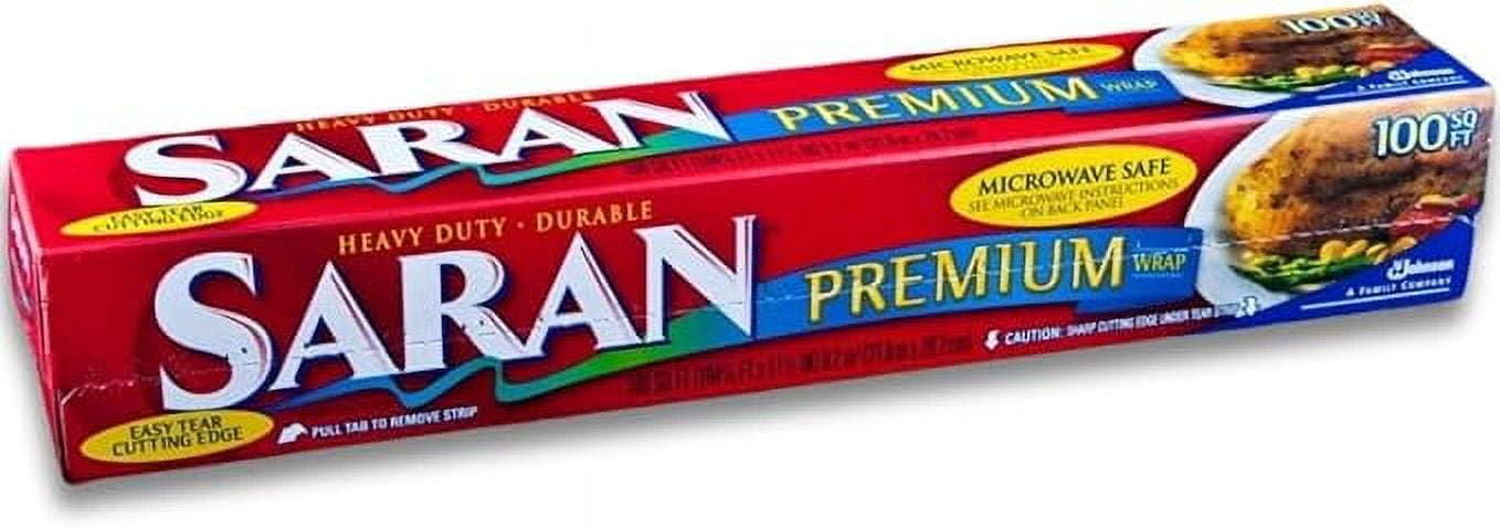 Saran Premium Plastic Wrap, 100 Sq Ft - Walmart.com