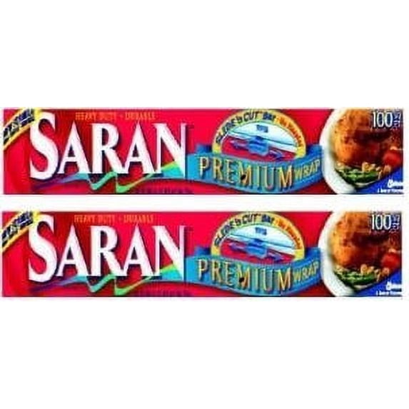Saran Premium Plastic Wrap, 100 Sq Ft - Walmart.com