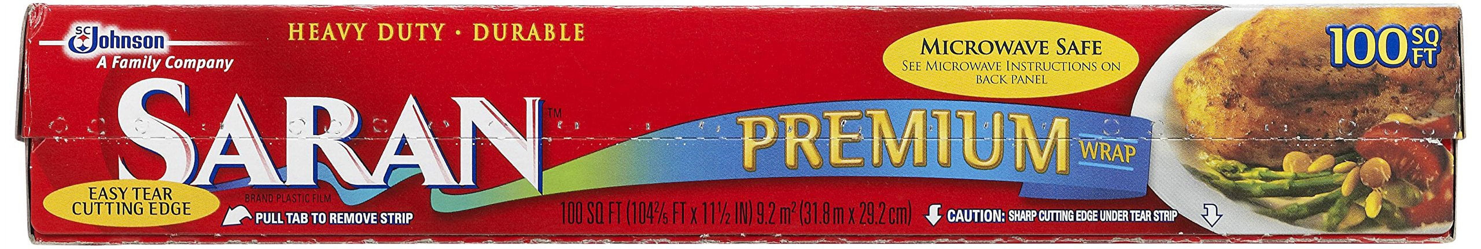 Saran Premium Plastic Wrap, OKA4 100 Sq Ft - Walmart.com