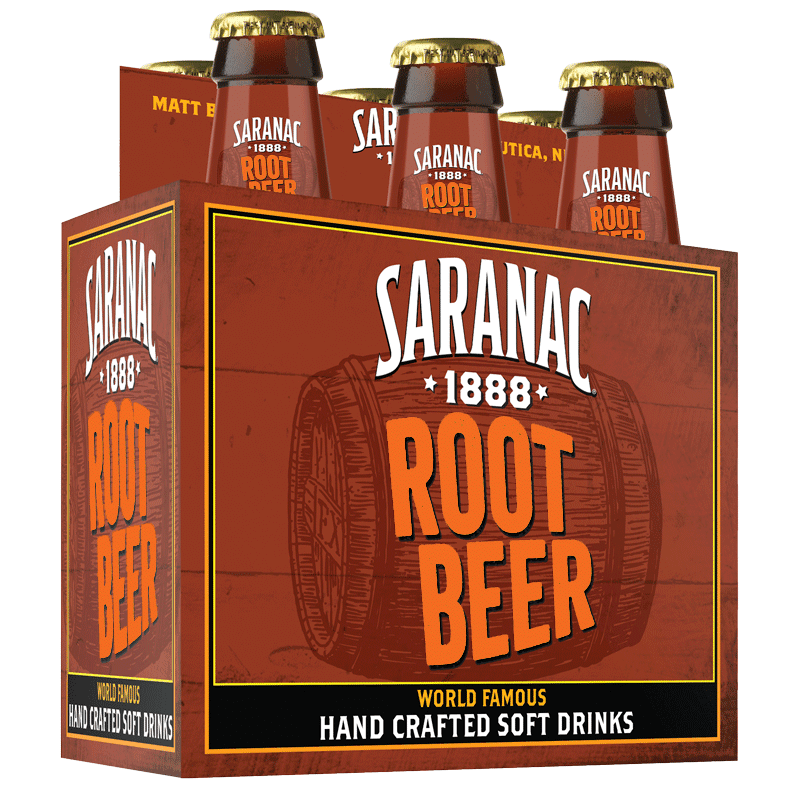 Saranac Root Beer Soda, 12 fl. oz., 6 count - Walmart.com