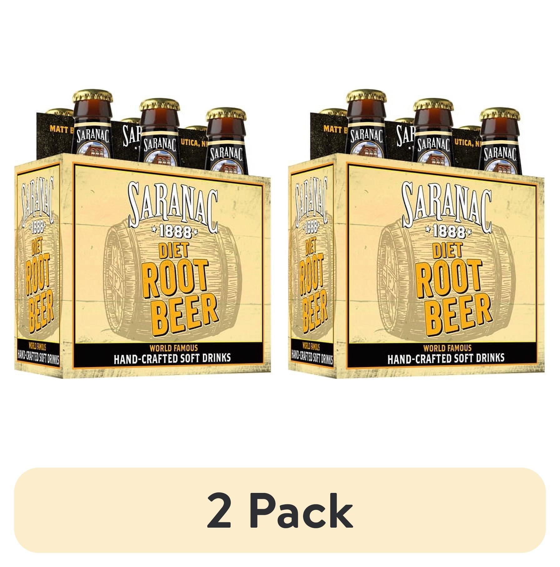 (2 pack) Saranac Root Beer Soda, 12 fl. oz., 6 count - Walmart.com