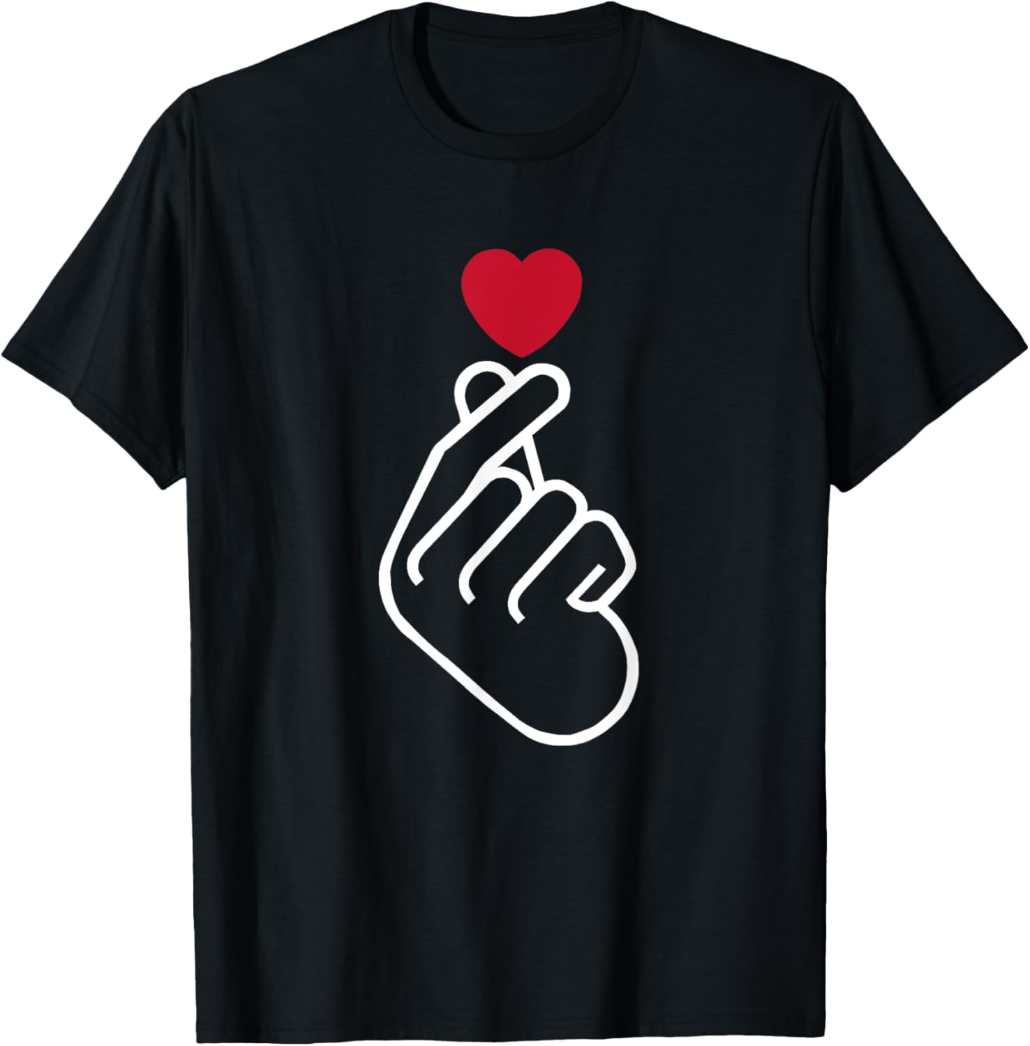 Saranghae K-pop I Love You Saranghae Korean Hand Heart T-Shirt ...