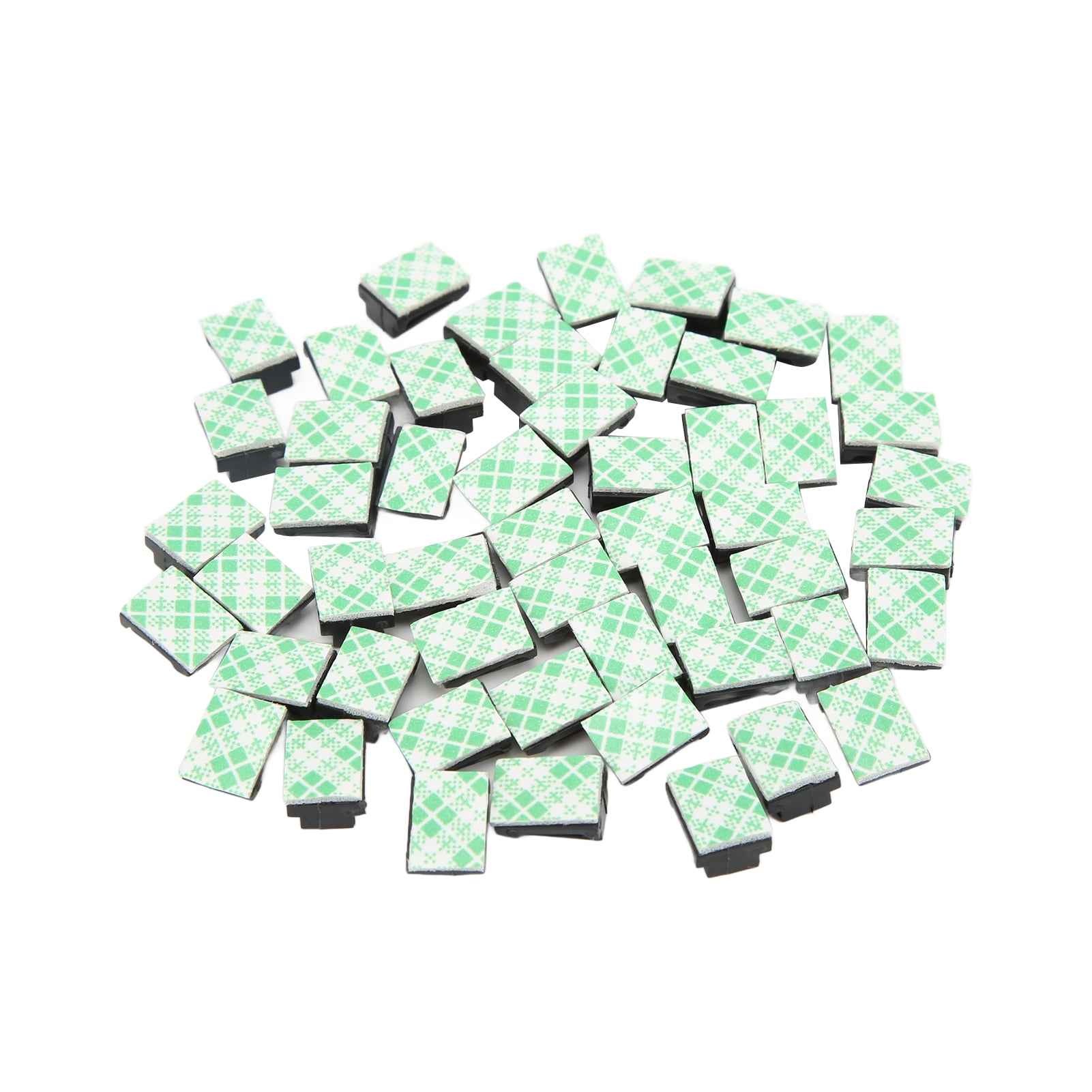 Sarapandan 50pc Black Self-Adhesive Clips for 2.5mm/0.1in Wires, Car ...