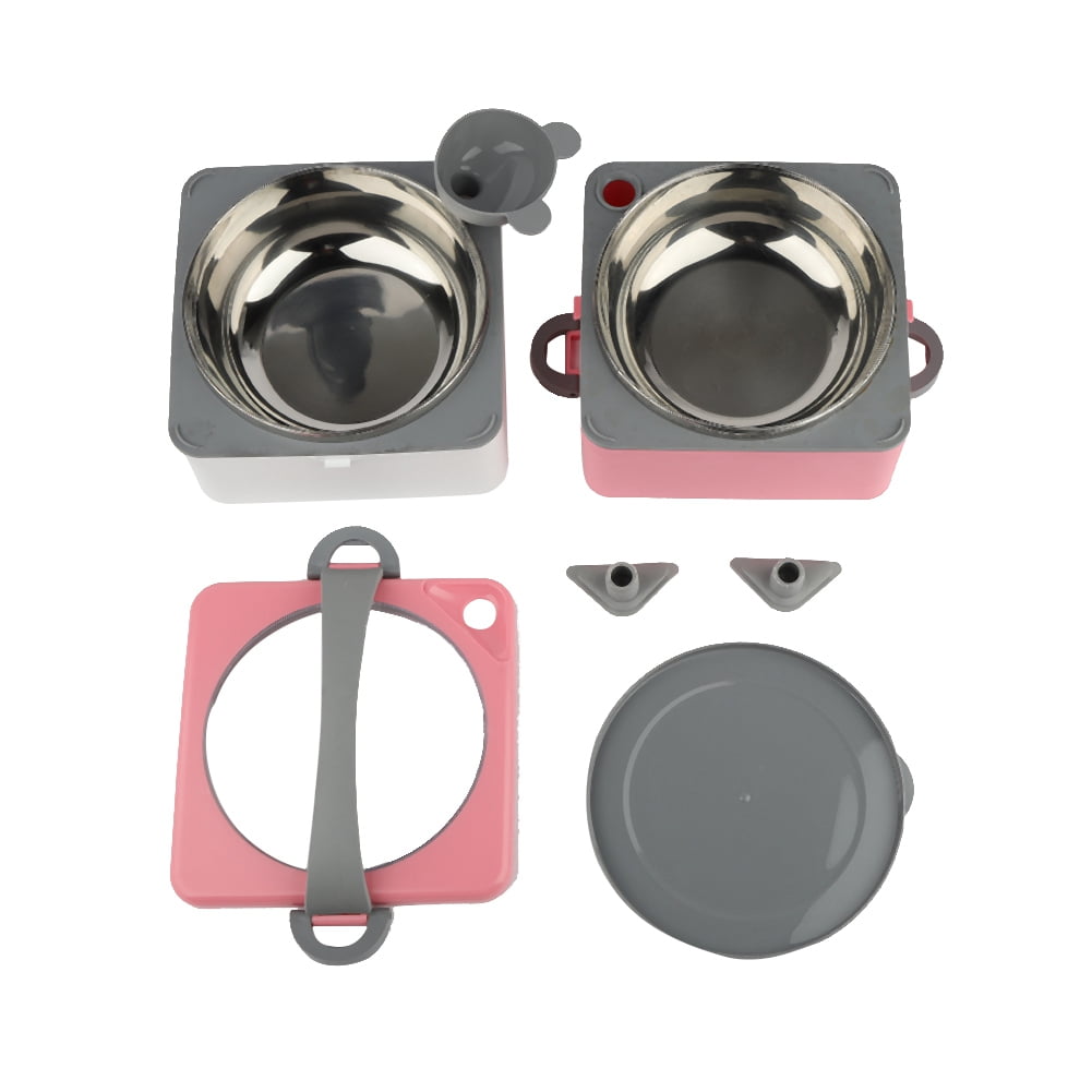 Sarapandan Dual Layer Pink Food Container for Heated Meals On-the-Go ...