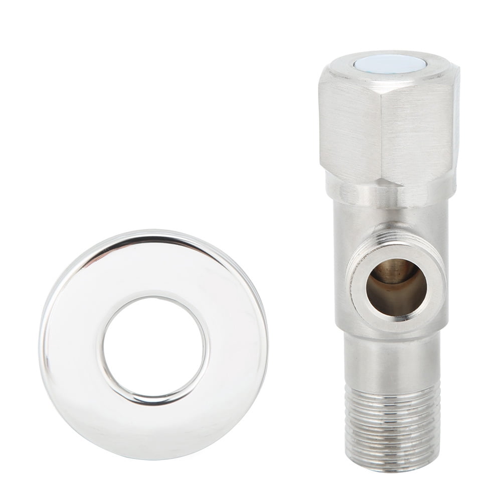 Sarapandan G1/2in Stainless Steel Brushed Angle Valve Faucet Toilet ...