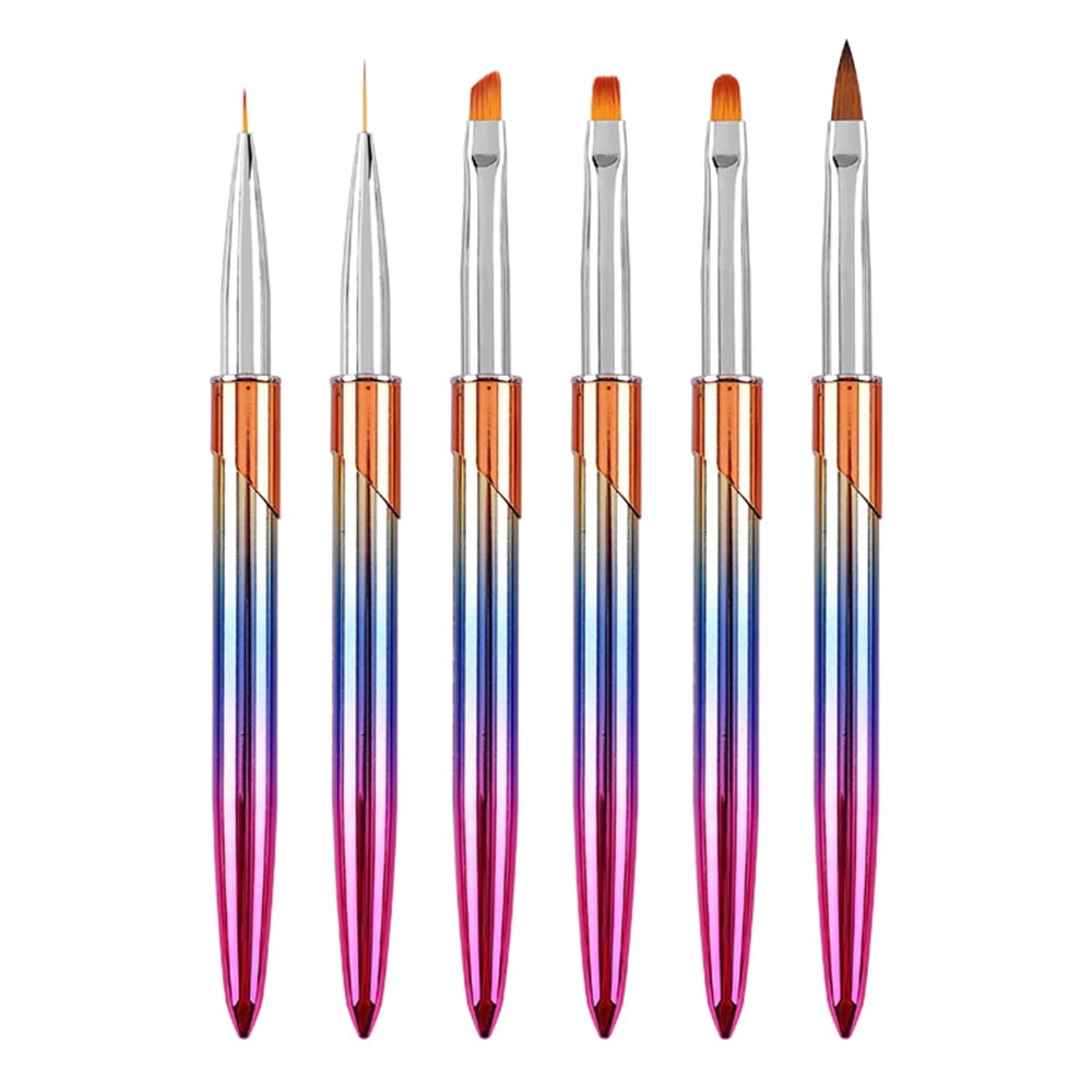 Sarapandan Nail Art Brushes Set,6Pcs Nail Art Design Pen Painting Tools ...