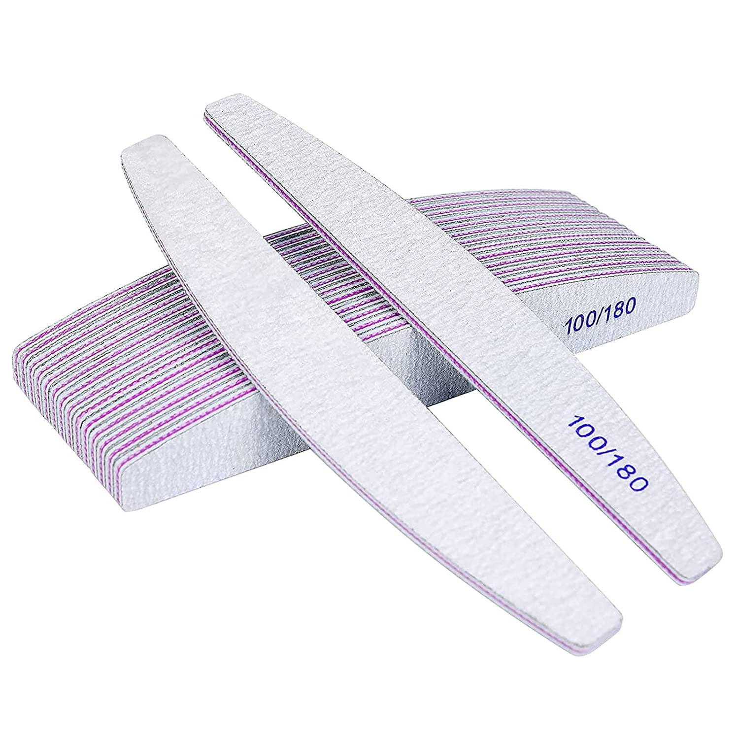 Sarapandan Pack of 16 nail files 100/180, nail files double-sided ...
