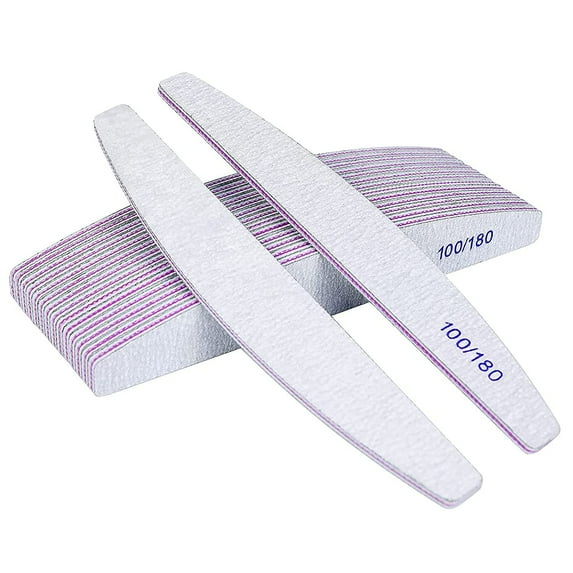 Sarapandan Pack of 16 nail files 100/180, nail files double-sided, double-sided - Walmart.com