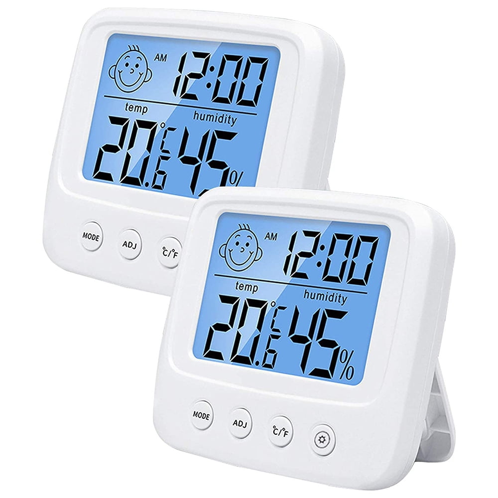 Sarapandan Pack of 2 room thermometers, 2 in 1 hygrometer thermometer ...