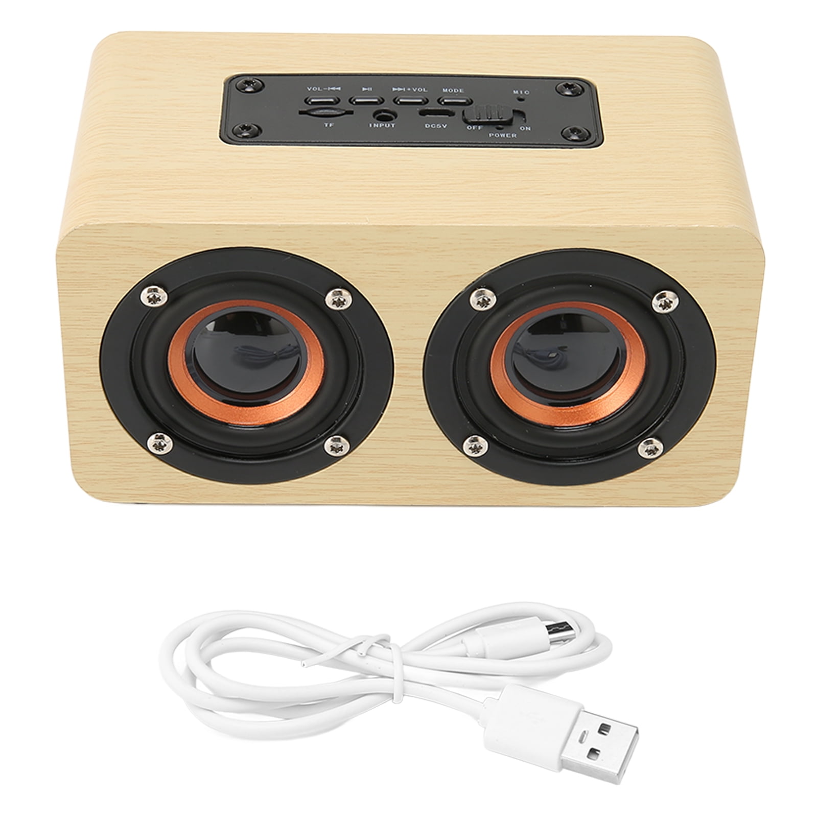 Sarapandan Portable, Wood Grain, Supports Memory Card, USB, AUX, MP3 ...