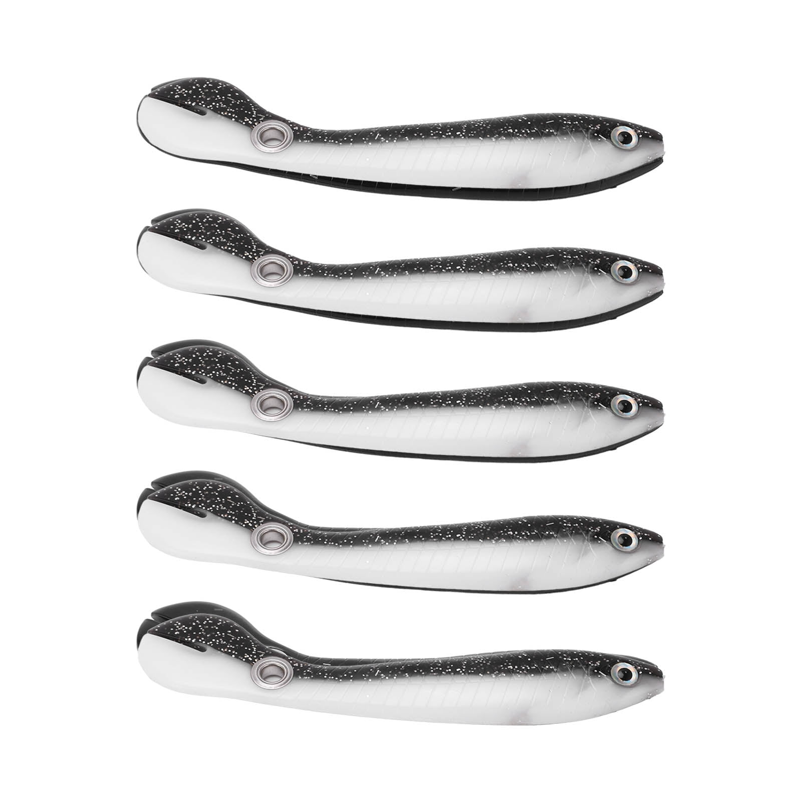 Sarapandan 6g Soft Lure Set, 10cm, 3D Eyes, Enhanced Tail Coil ...