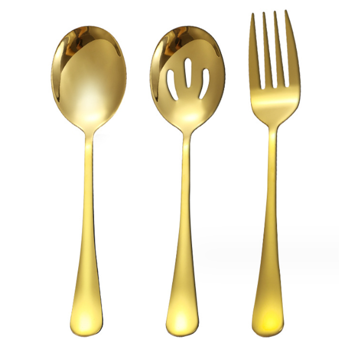 Sarapandan Serving Spoons*2 Slot Spoons* 2 Forks *2 Buffet Colander ...