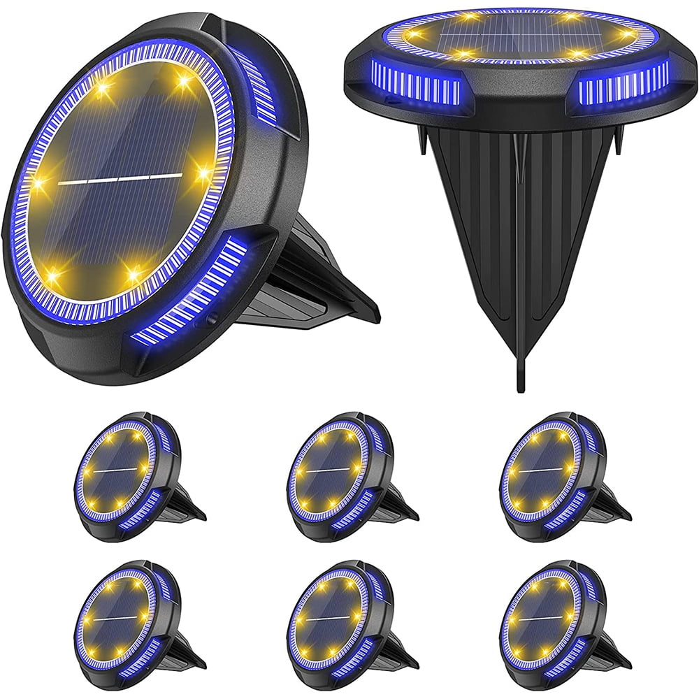 Sarapandan Solar Floor Light Outdoor 12 LEDs Solar Lights Garden Light ...